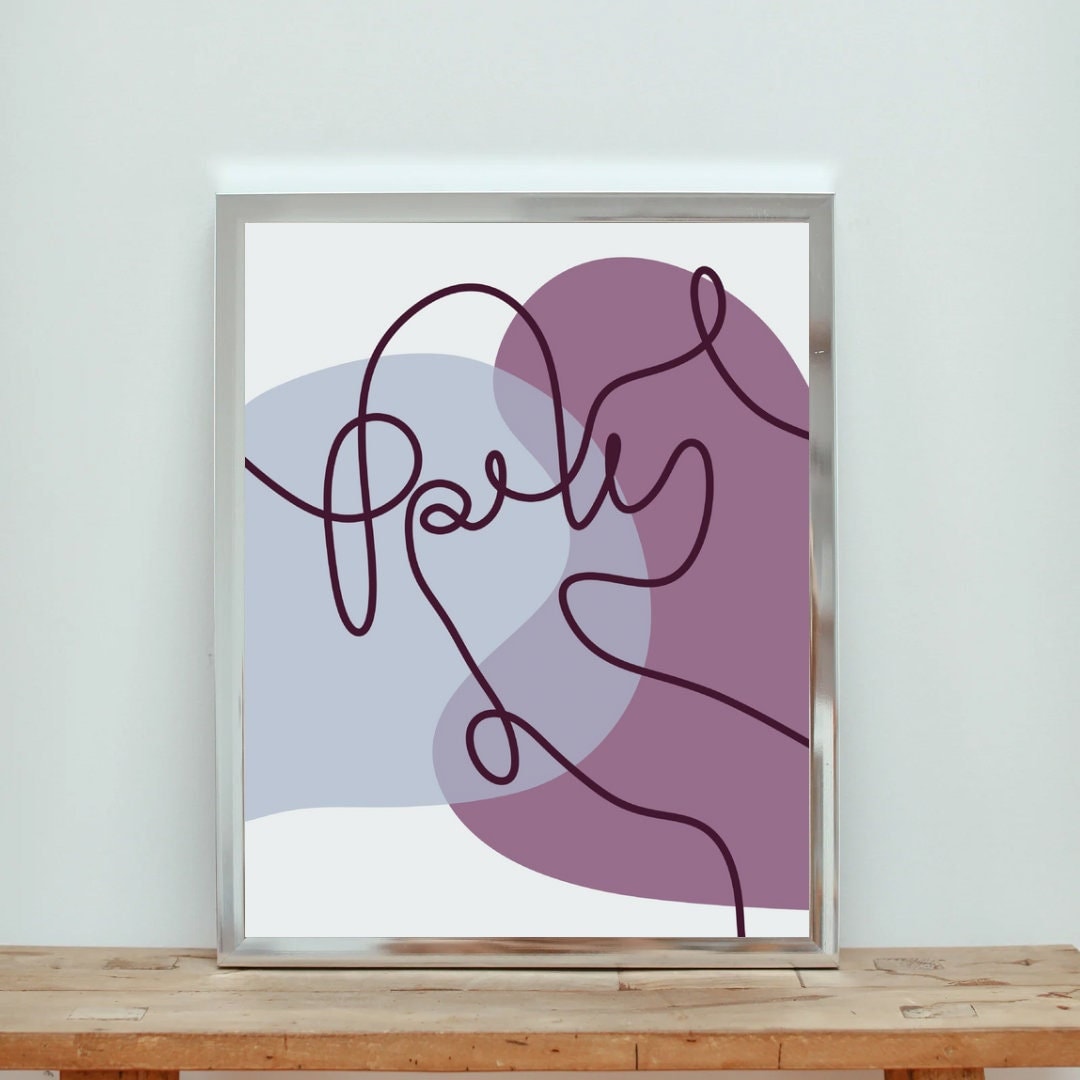 Party Line Art, Abstract, Printable Wall Art, Fun Home Decor, Digital ...