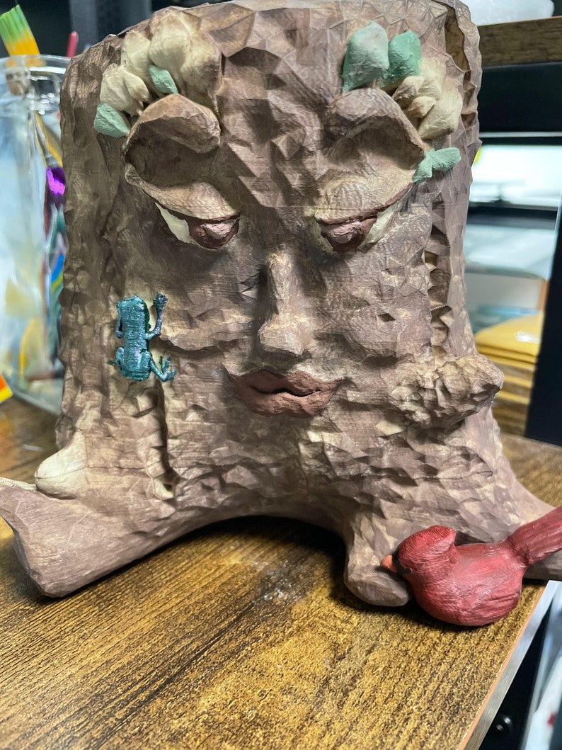 Tree Stump Planter 3D Printed File - Etsy