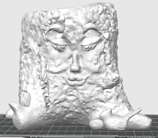 Tree Stump Planter 3D Printed File - Etsy