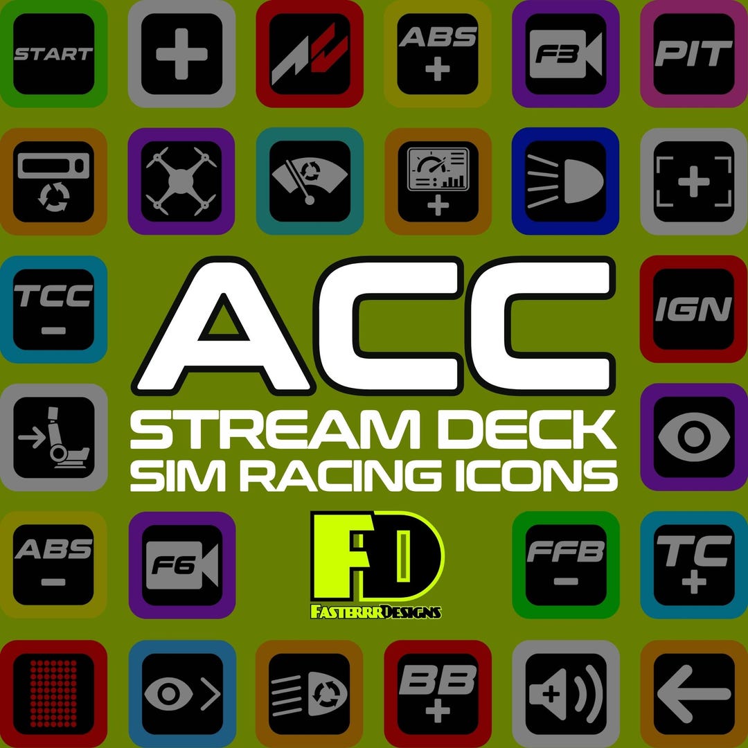 ACC Stream Deck Sim Racing Icons - Etsy ACC Stream Deck Sim Racing Icons - Etsy