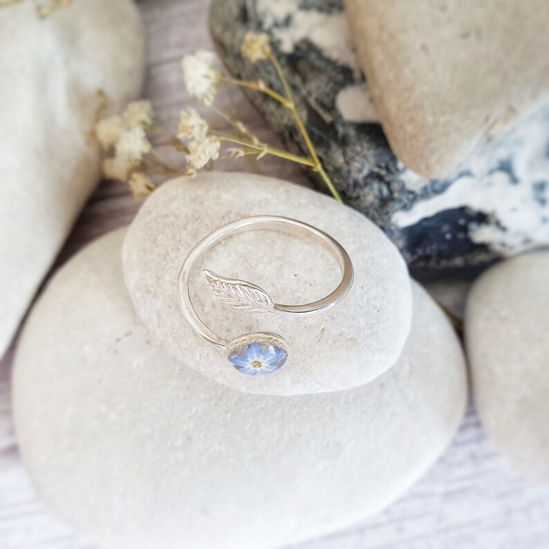 Adjustable Silver Forget Me Not Ring One Size Women's - Etsy