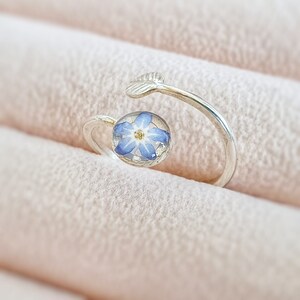 Adjustable Silver Forget Me Not Ring One Size Women's - Etsy