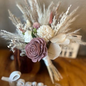 Boho/rustic Wedding Florals Blush Cream Dusty Rose - Etsy