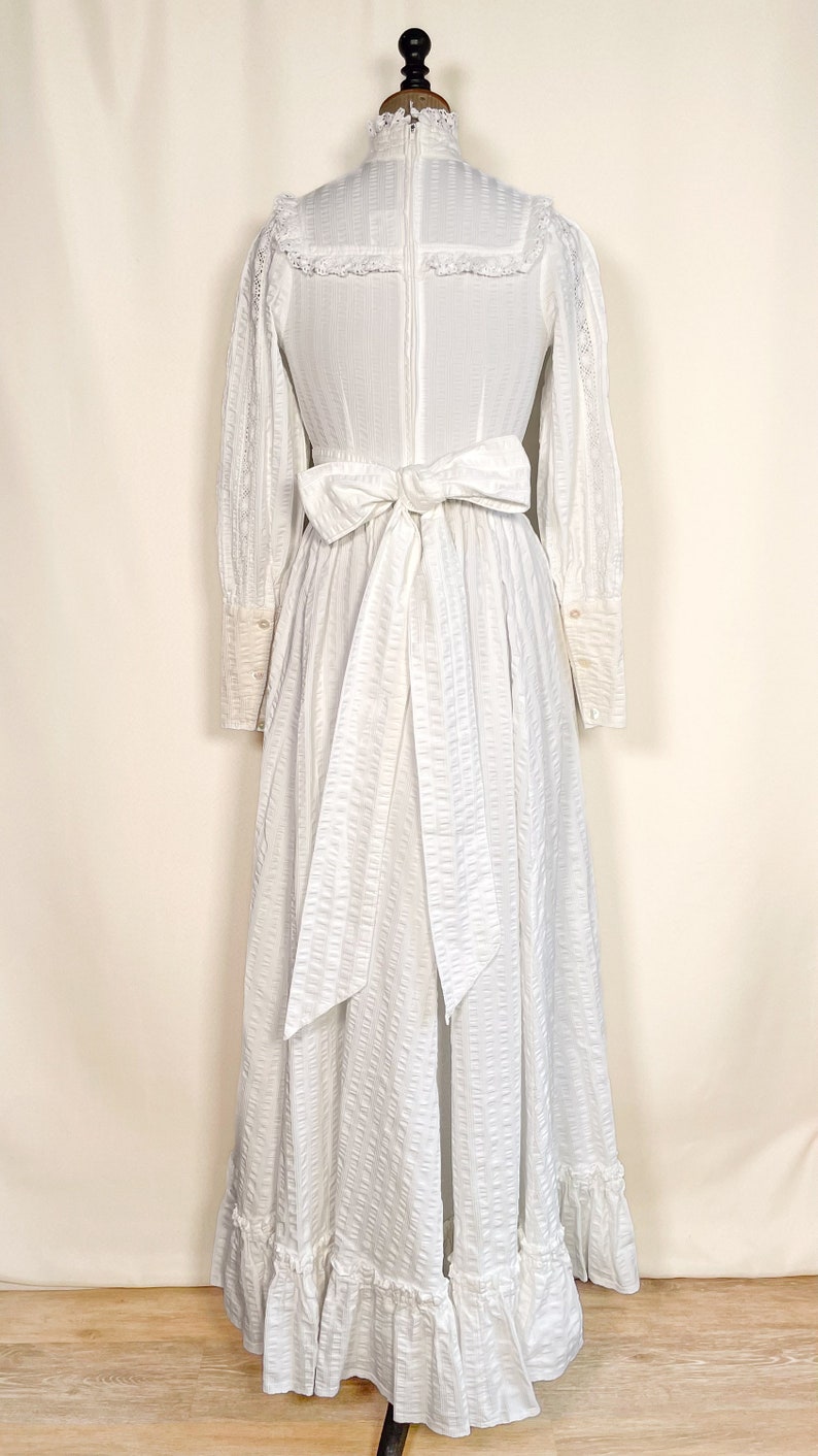 Vintage Late 70s Laura Ashley Bridal White Prairie Dress - Etsy