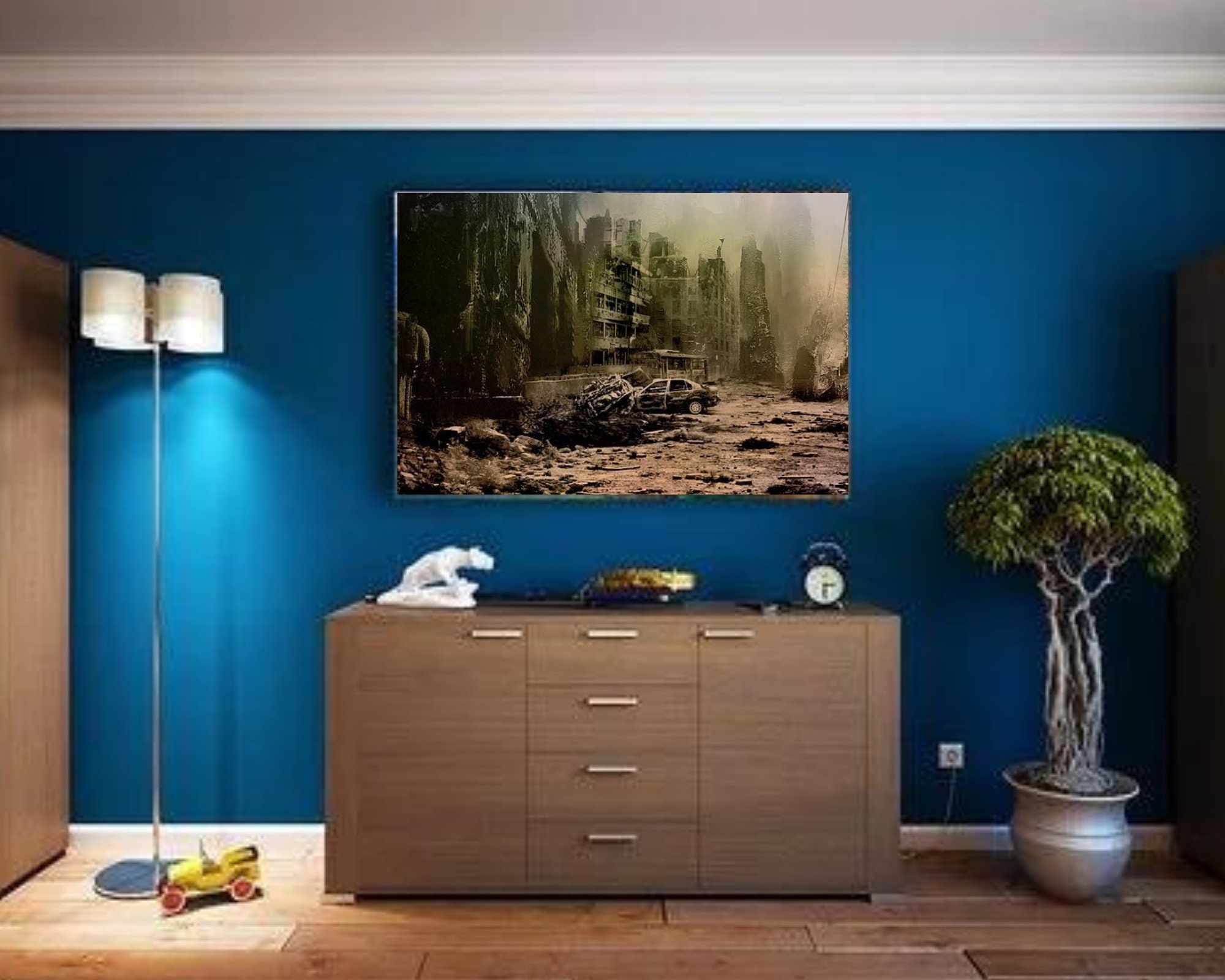 Apocalyptic Fantasy Printable Digital Download Printable Canvas, Wall ...