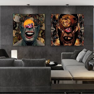 Abstract Face Morph Art Instant Printable Download High Resolution Png ...