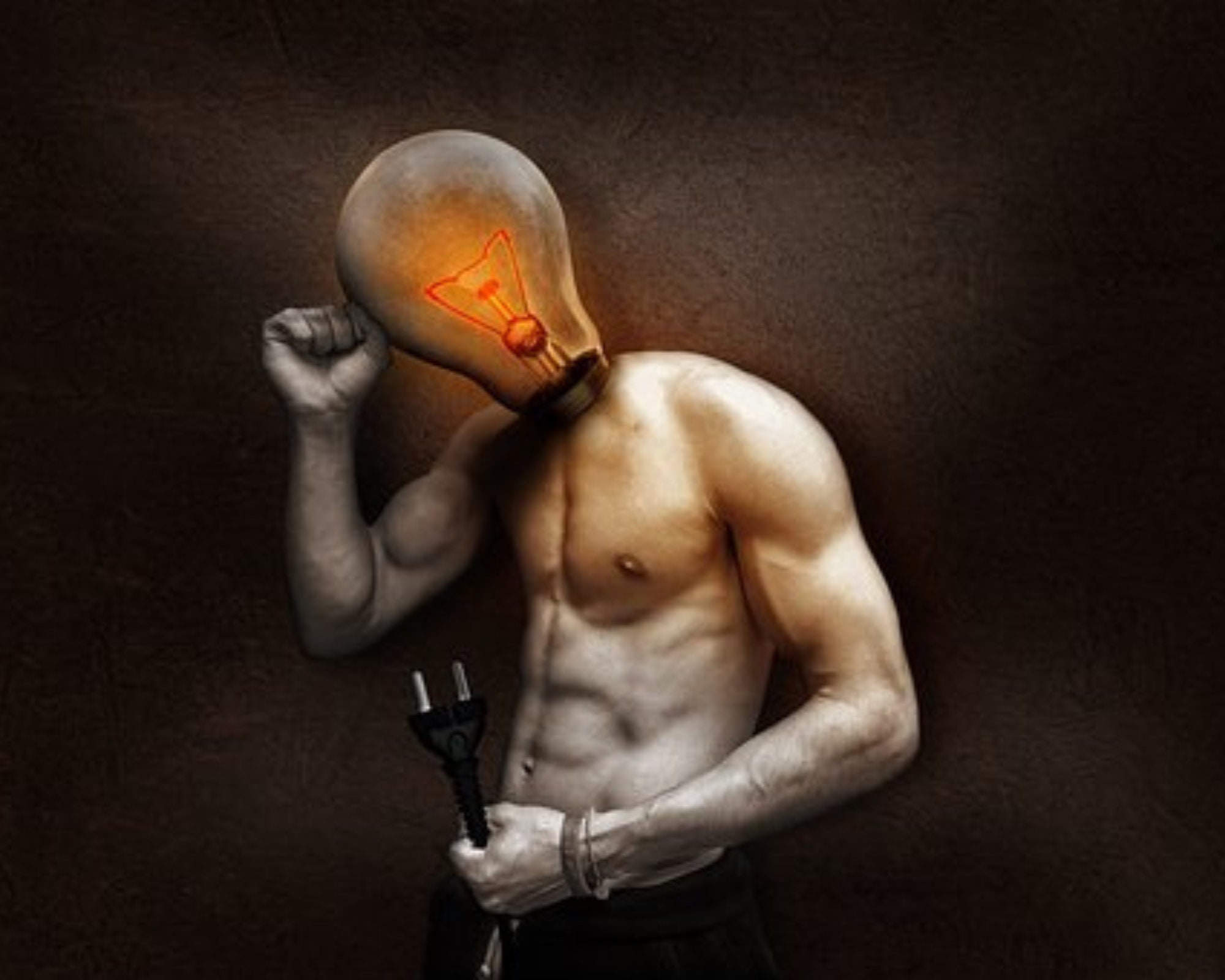 Surreal Man to Lightbulb Morph Instant Printable Download High ...