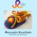 Moccasin Keychain Pattern and Tutorial: Beading Tutorial,assembly Instructions, Pattern Pieces ...
