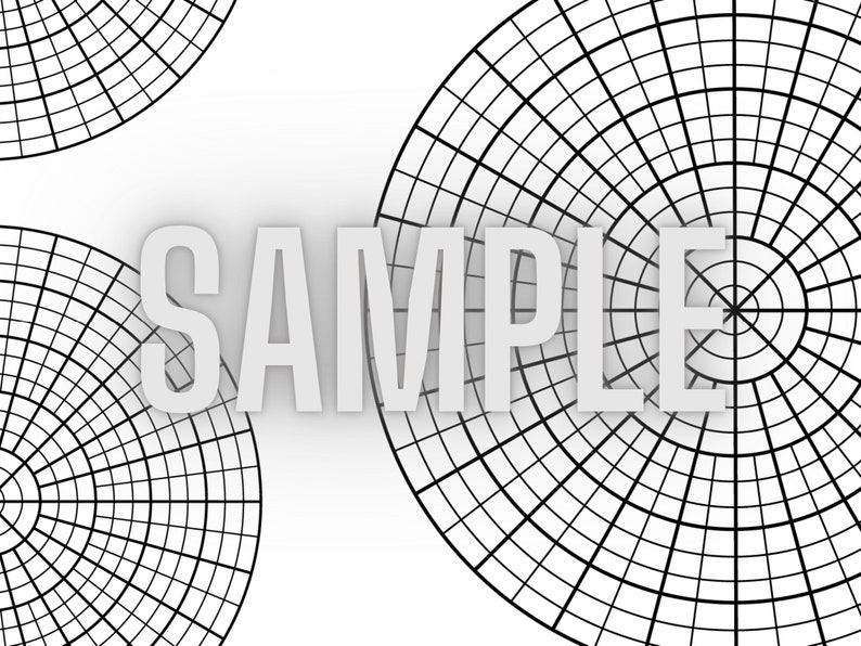 Circle Graph: Beadwork Template | PDF Download - Etsy