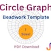 Circle Graph: Beadwork Template | PDF Download - Etsy