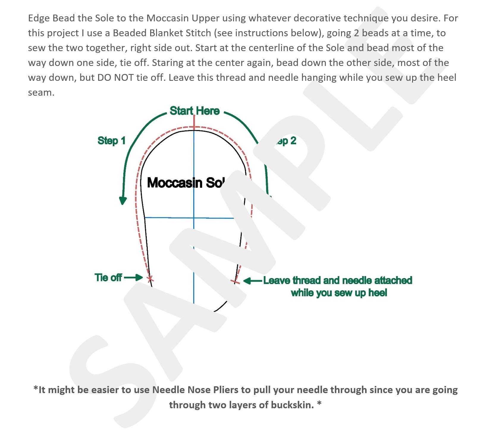Moccasin Keychain Pattern and Tutorial: Beading Tutorial,assembly Instructions, Pattern Pieces ...