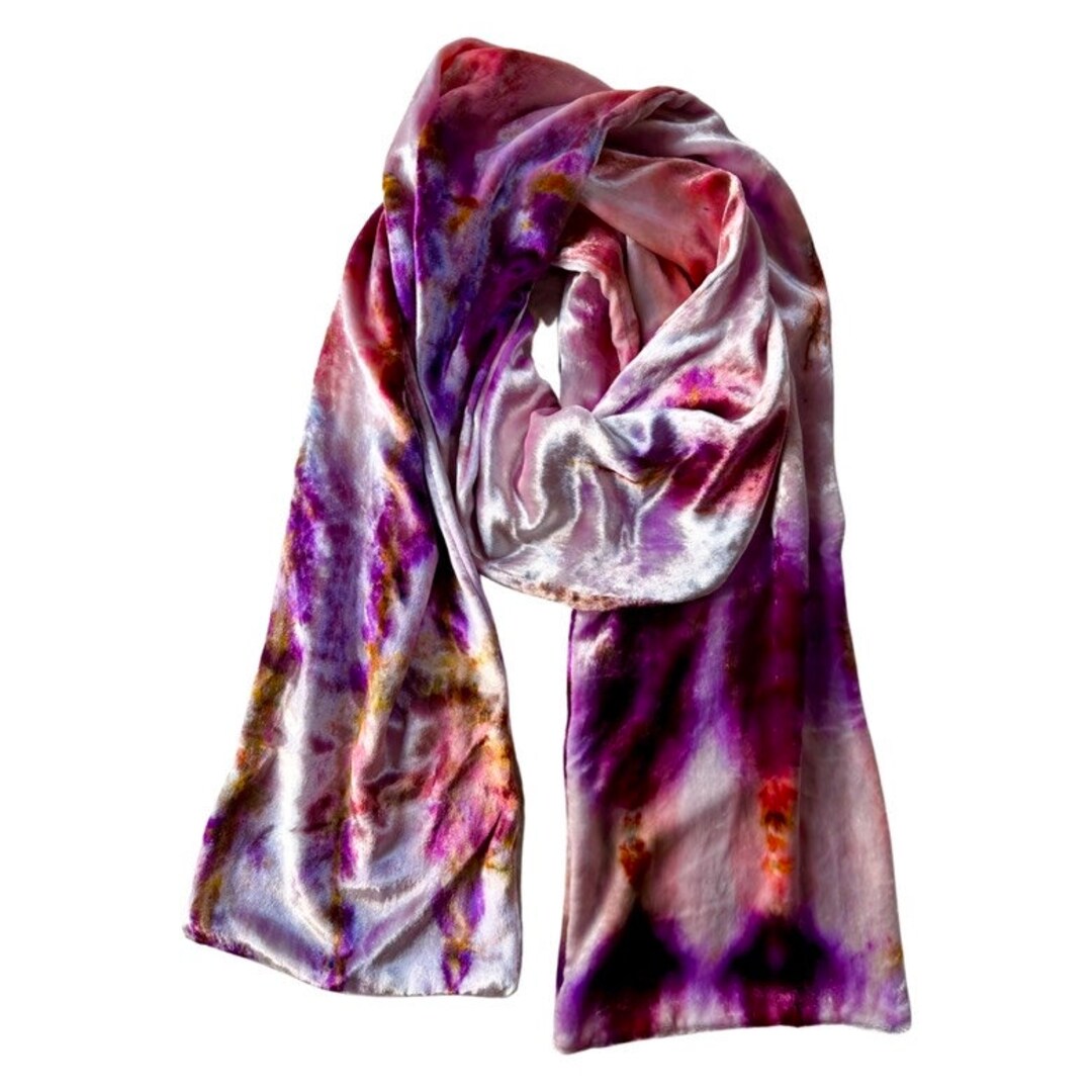 Natural Mystic Hand Dyed Silk Velvet and Panné Velvet One of a Kind ...