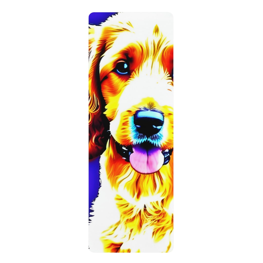 Labradoodle, Dog, Anime, Colorful, Rubber, Yoga, Exercise, Mat - Etsy