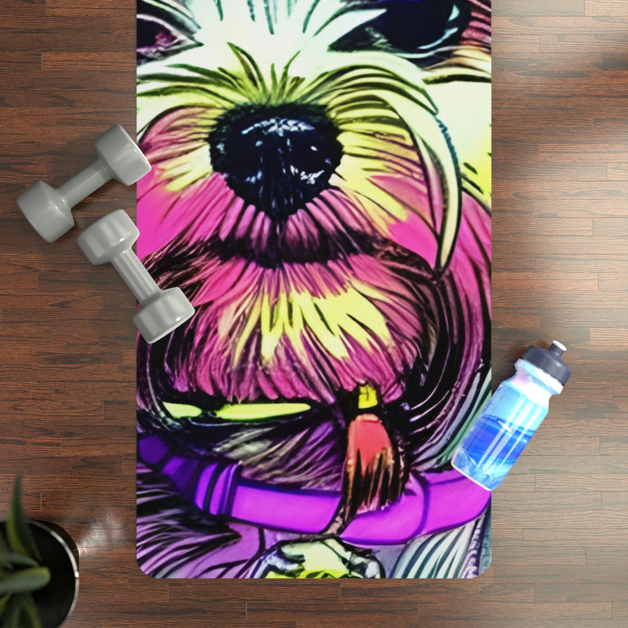 Yorkshire Terrier, Yorkie, Dog, Anime, Colorful, Rubber, Yoga, Exercise ...