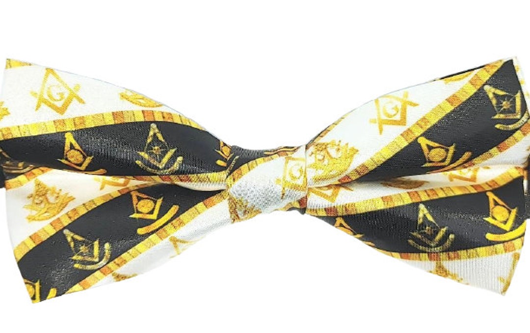Past Master Masonic Bow Tie, Freemason Past Master Bow Tie, NEW Masonic ...