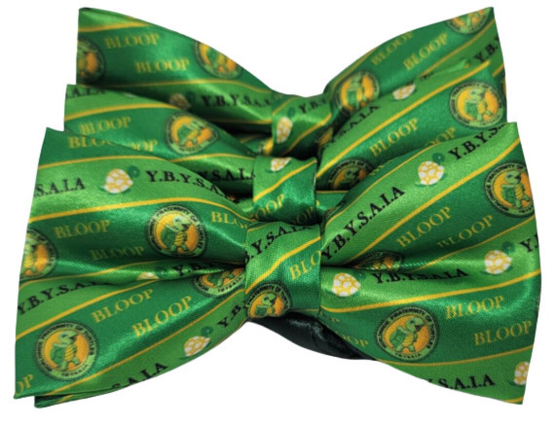 Turtle Fraternity Bow Tie, Turtle Bloop Bloop YBYSIA Bow Tie - Etsy