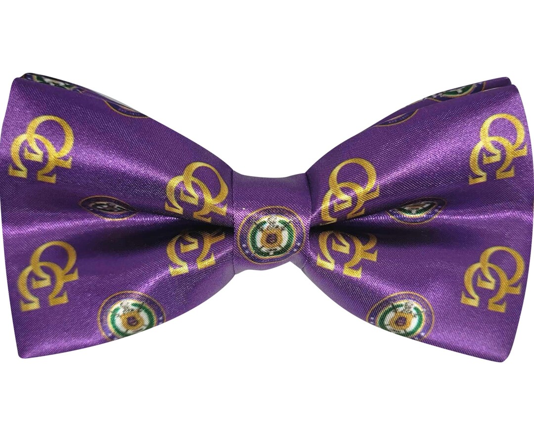 Omega Psi Phi Bow Tie: Handmade Clip-on Fraternity Formalwear - Etsy