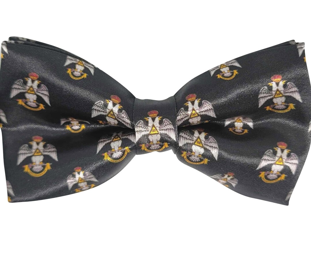 33rd Degree AASR Masonic Bow Tie – Handmade Scottish Rite Bowtie for ...