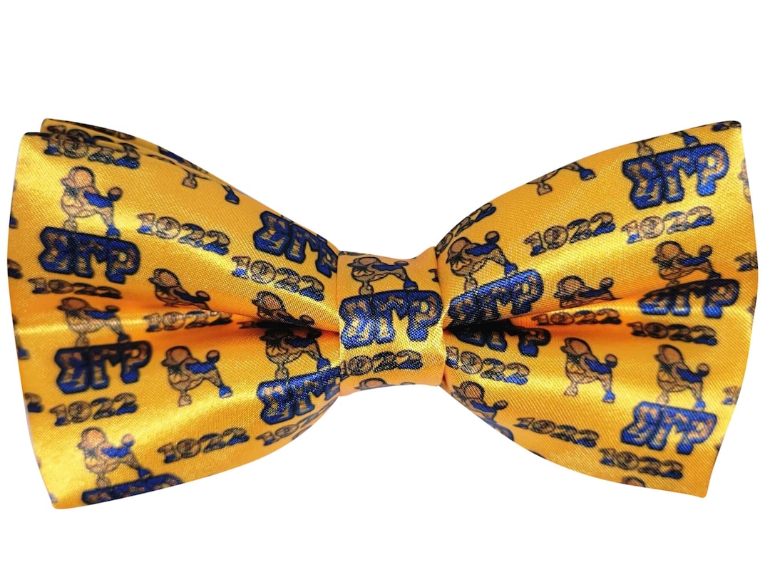 Sigma Gamma Rho Bow Tie: Royal Blue & Gold Sgrho Sorority Accessory - Etsy