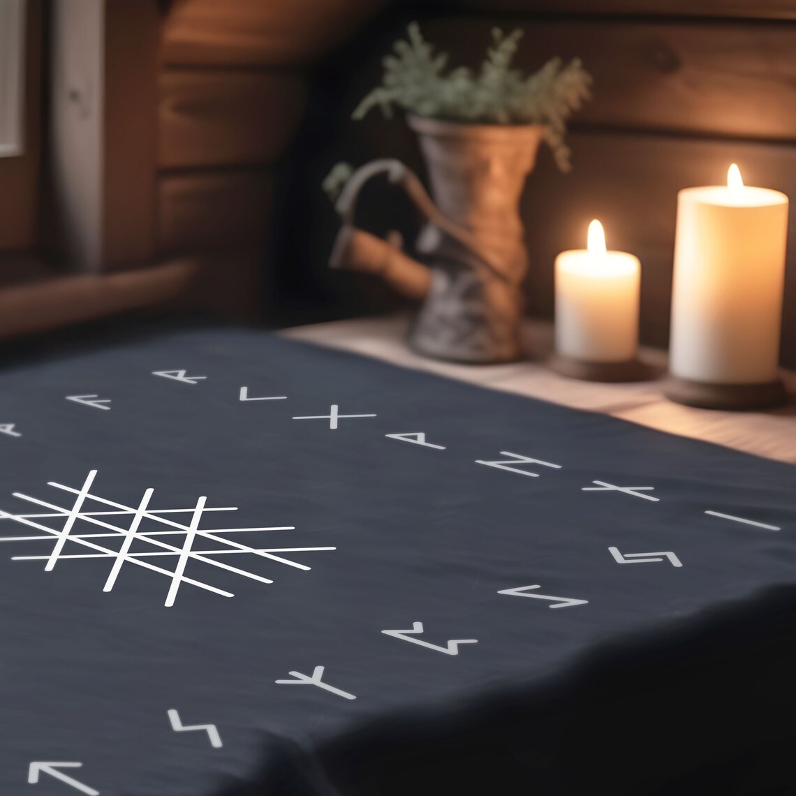 Web of Wyrd Tarot and Altar Cloth for Altar Table, Runes, Oracle Cards ...