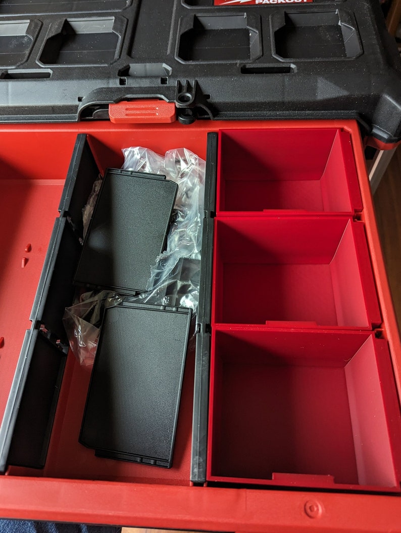 Milwaukee Packout Three Drawer Individual Inserts/bins. Organize Your ...