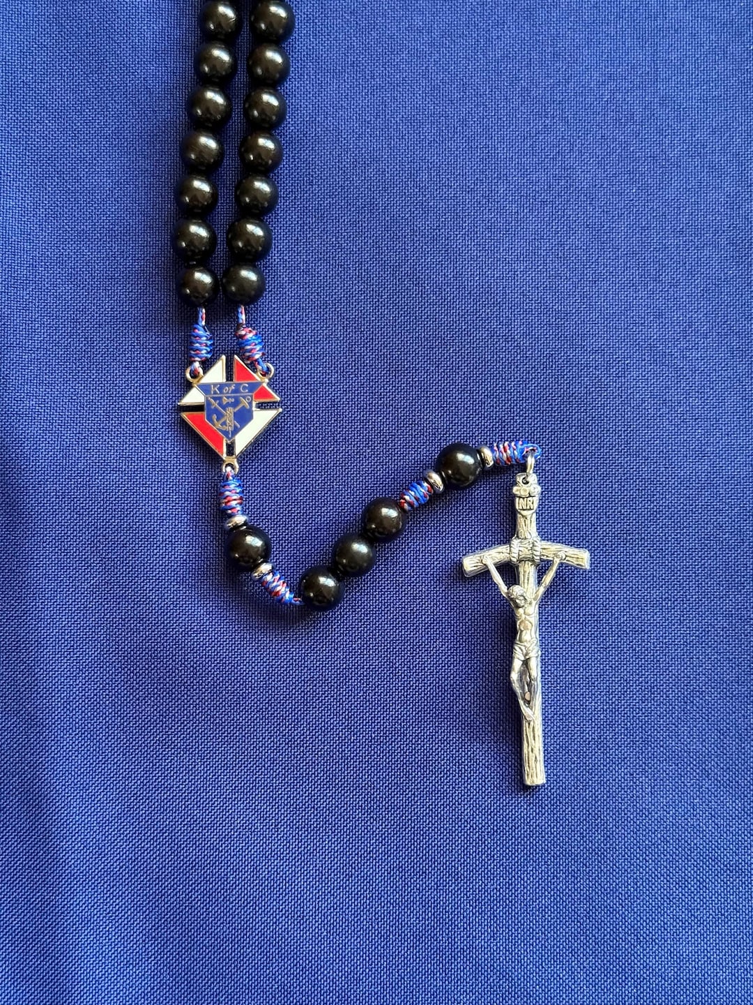 Knights of Columbus Rosary / Handmade Microcord Rosary / Catholic Gift ...