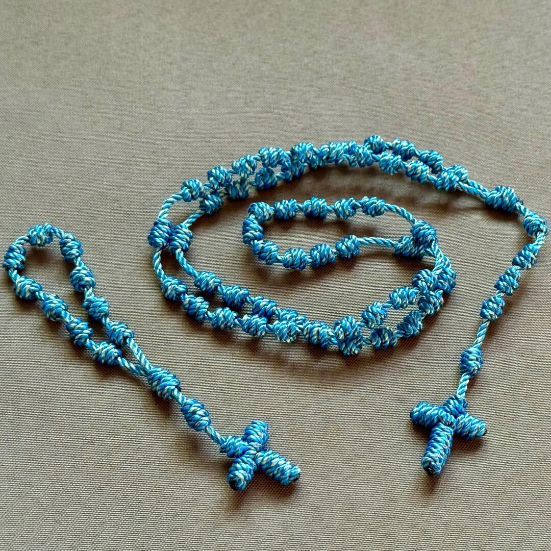 Handmade Knotted Cord Rosary Set: Catholic Twine Rosaries - Etsy