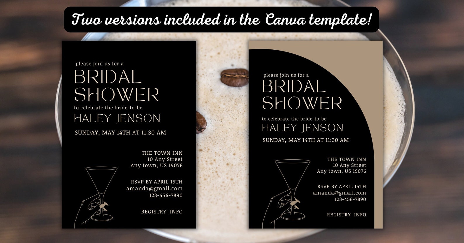 Espresso Martini Bridal Shower Invitation - Etsy
