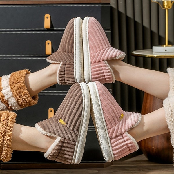 Fuzzy Slippers - Etsy