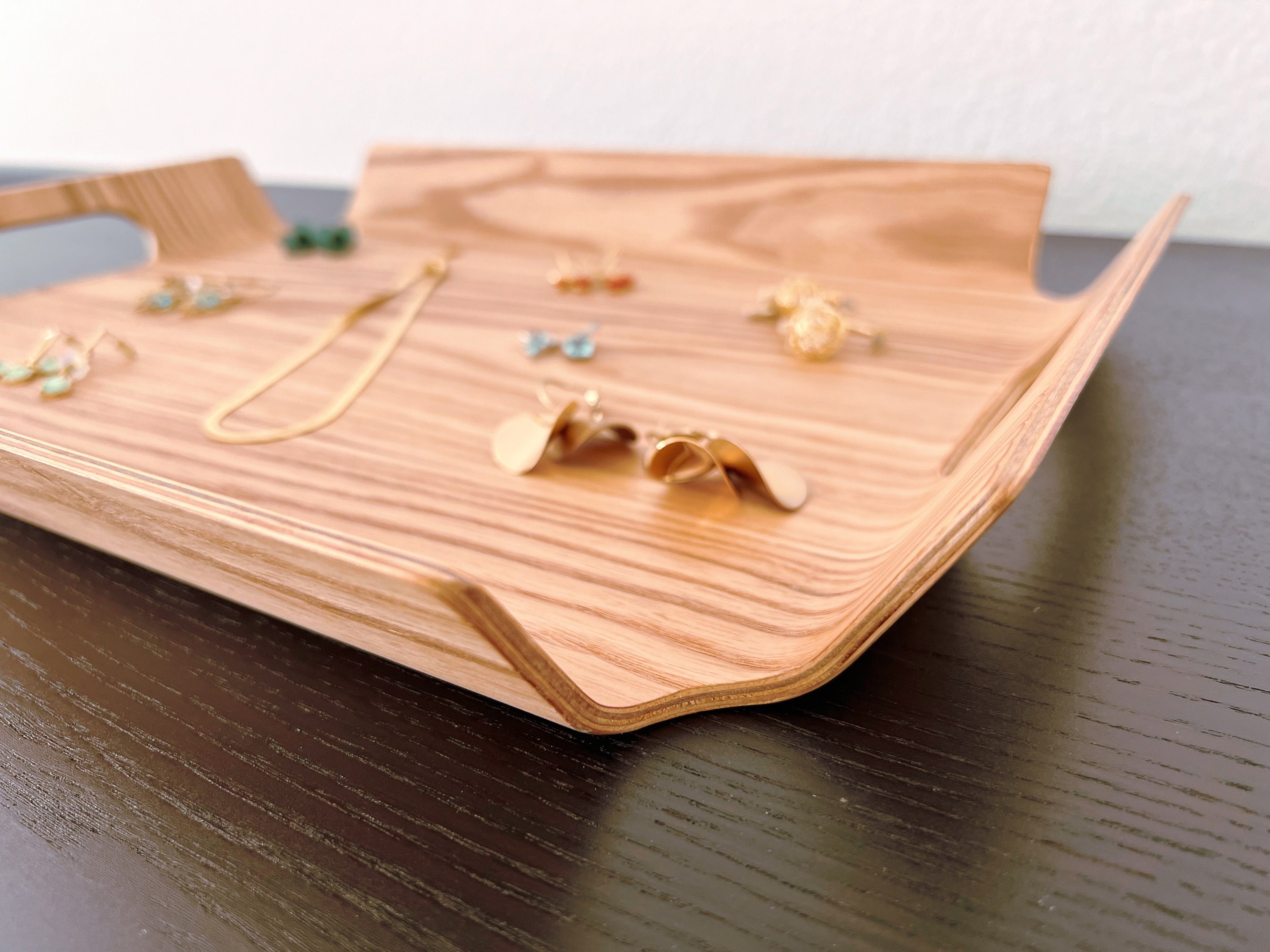 Natural Wood Frame Tray With Handle - Etsy