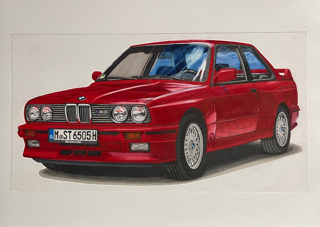 Custom Drawing of Your Car, Motorcycle, Etc. All Completely Custom to ...