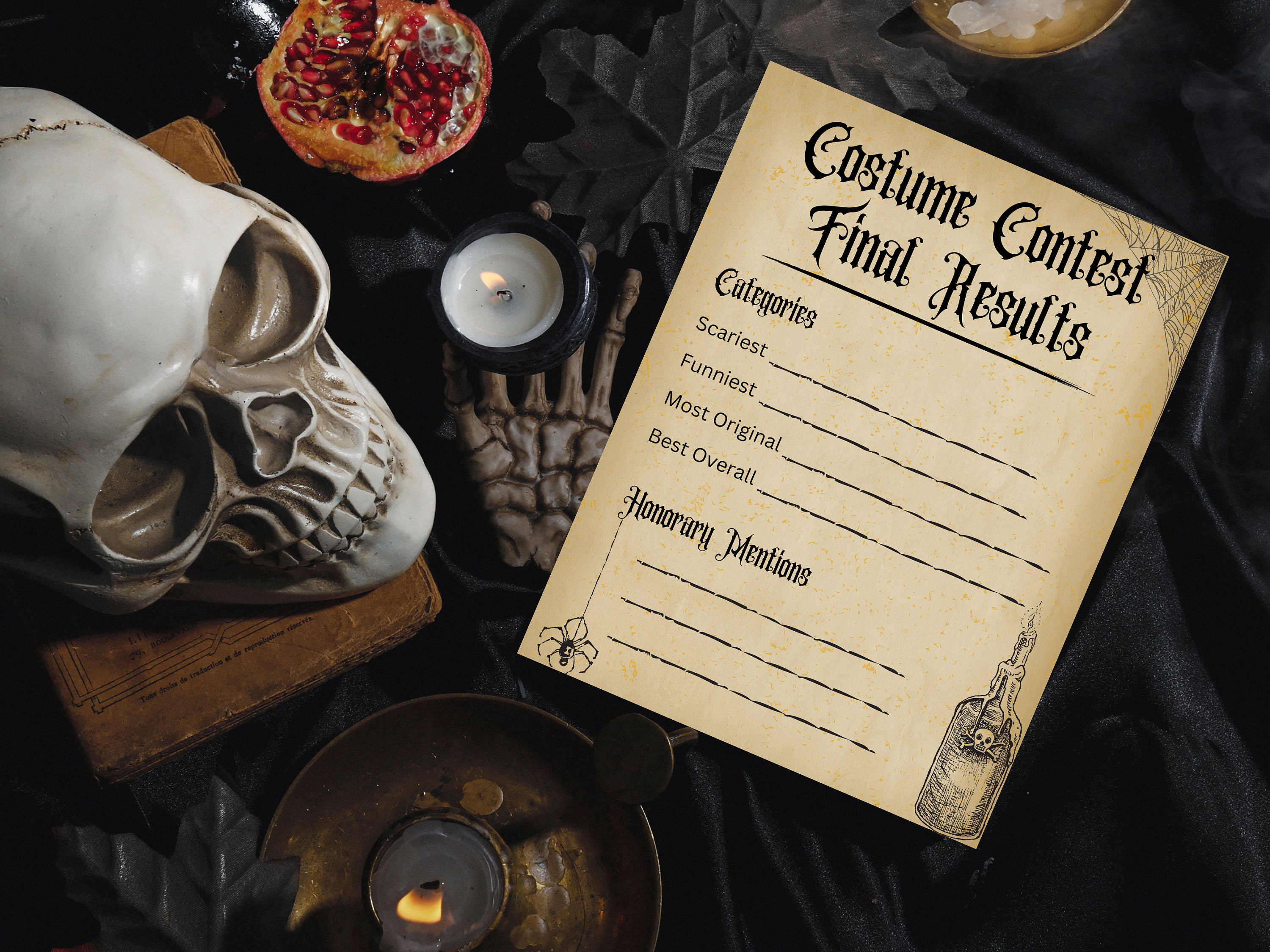 Vintage Costume Contest Halloween Bundle | Halloween Ballots ...