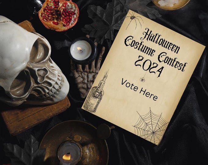 Vintage Costume Contest Halloween Bundle | Halloween Ballots ...