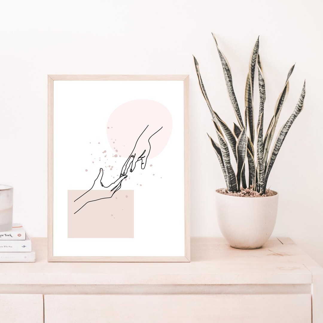 Reaching Hands Art Decor, Wall Art Graphic - Etsy