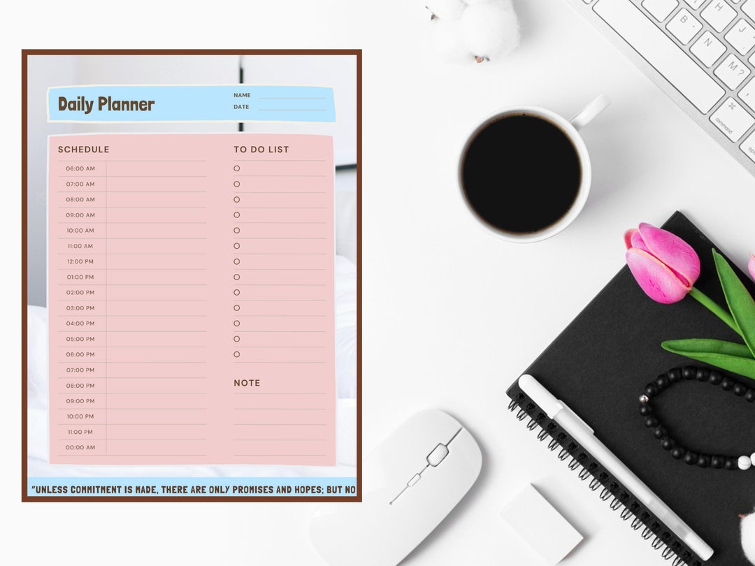 Every Day Planner for 2022, Printable Planner, Daily Schedules ,daily ...