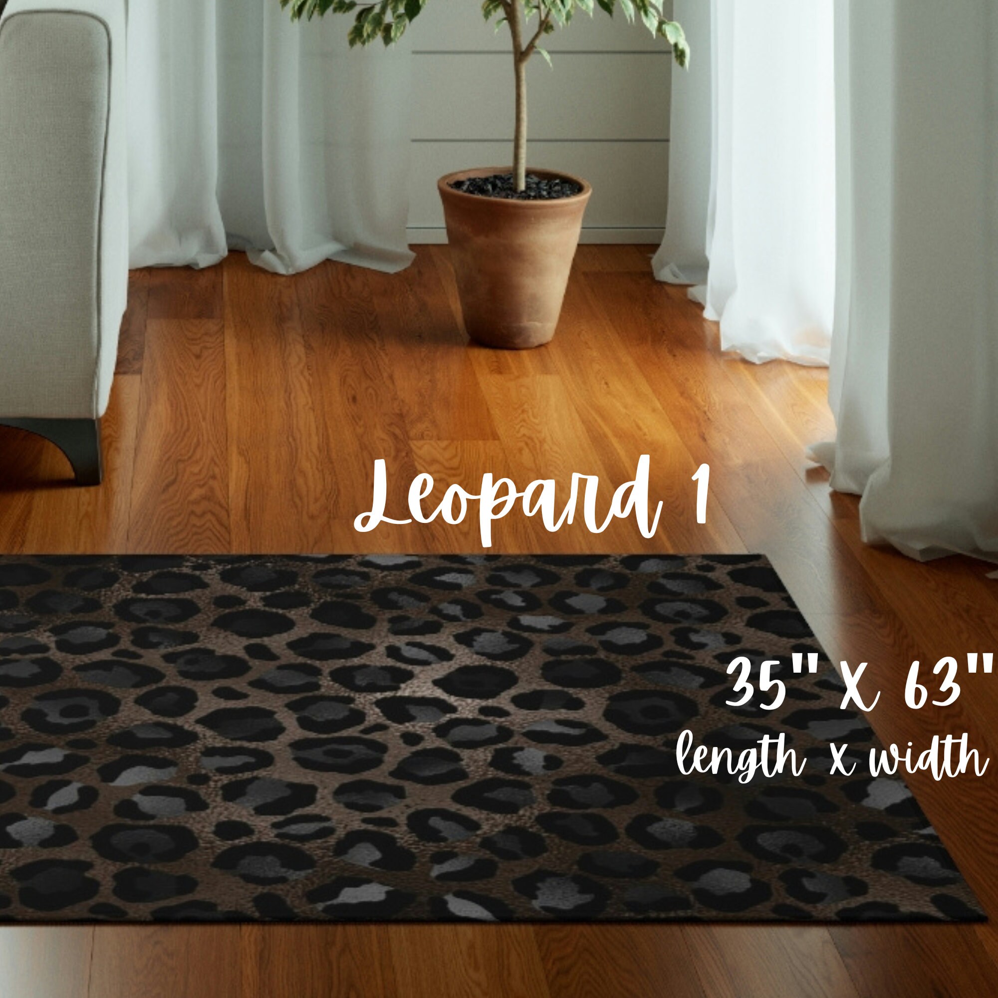 Leopard Area Rug Leopard Print Rug Animal Print Dornier Rug - Etsy