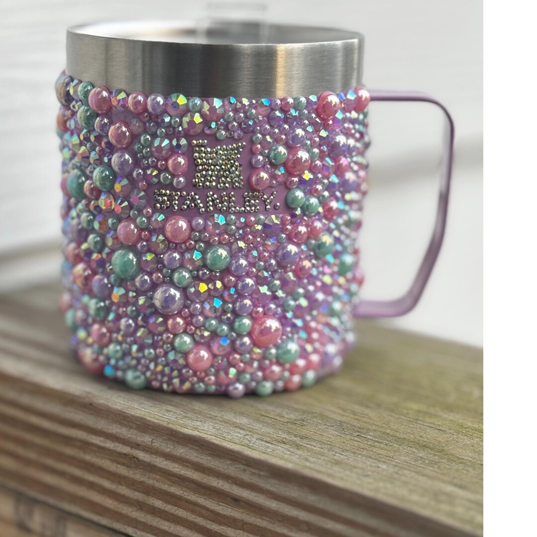 Bling Camper Mug Bling Stanley Cup 12oz Coffee Mug With Lid Bling Gifts ...