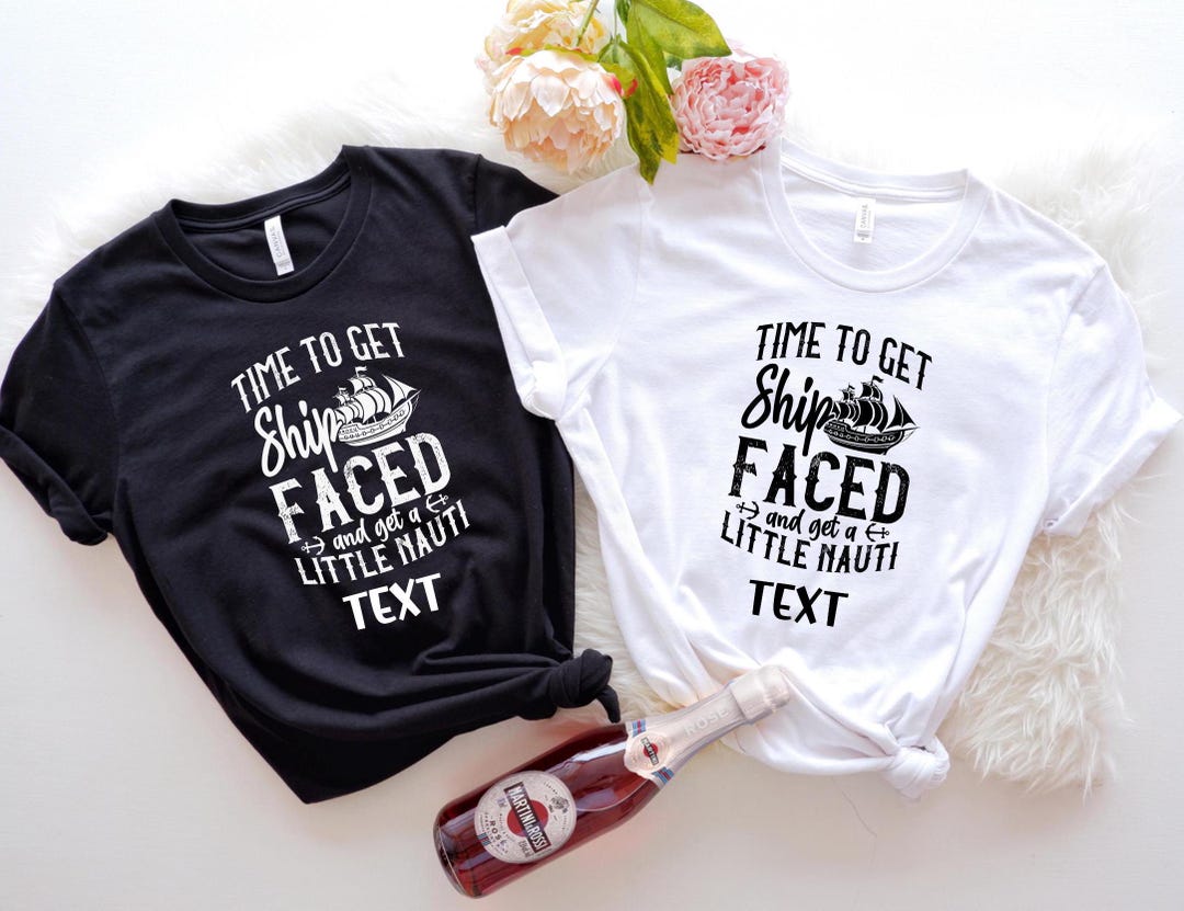 Ship Faced Nauti T-shirt: Vacation Cruise Family Tee - Etsy