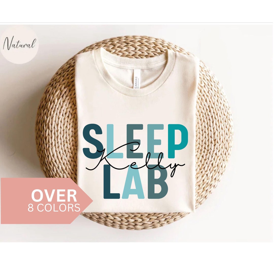 Personalized Sleep Lab Shirt, Custom Sleep Lab Tech T-shirt, Sleep Lab ...