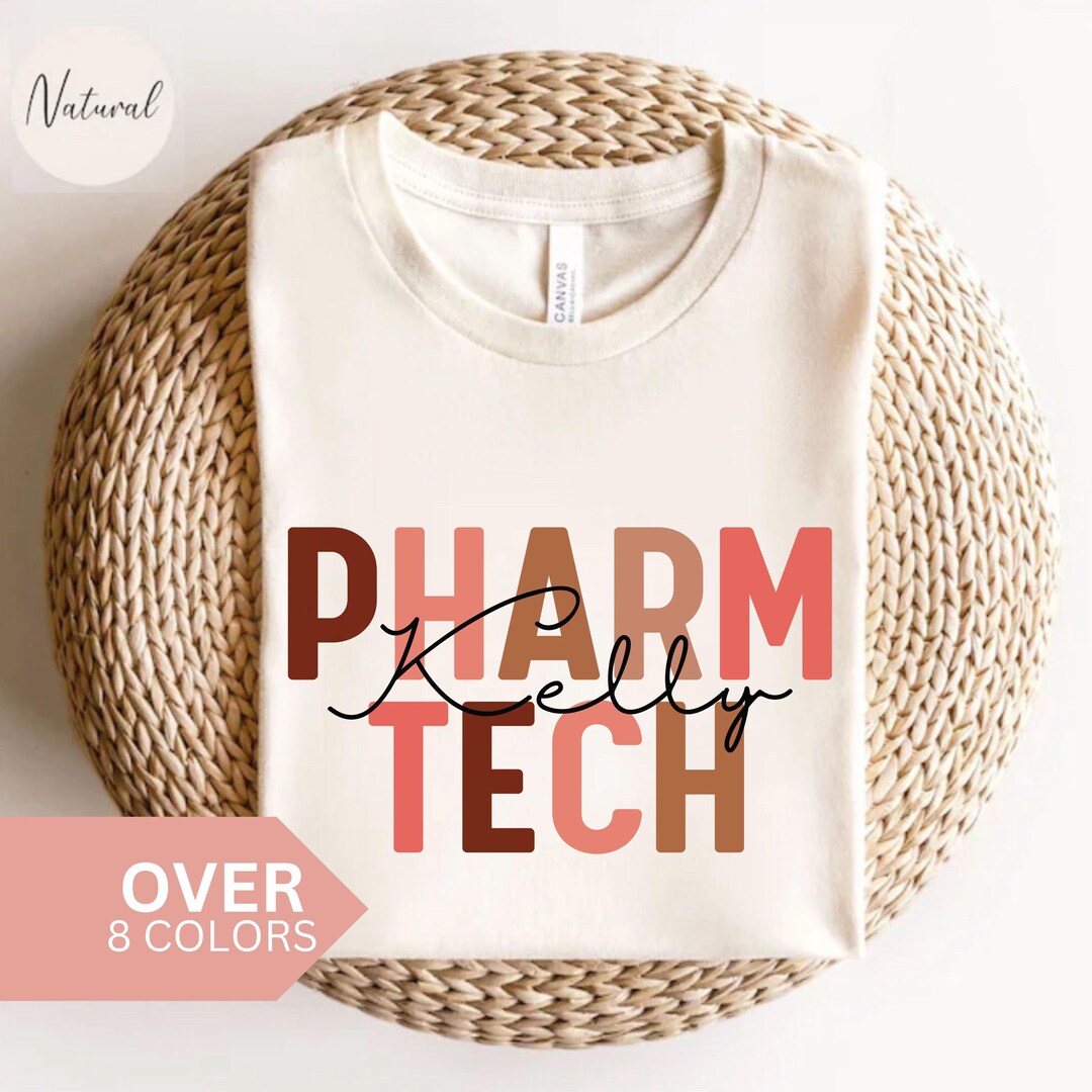 Personalized Pharm Tech Shirt, Custom Pharm Tech T-shirt, Pharm Tech ...