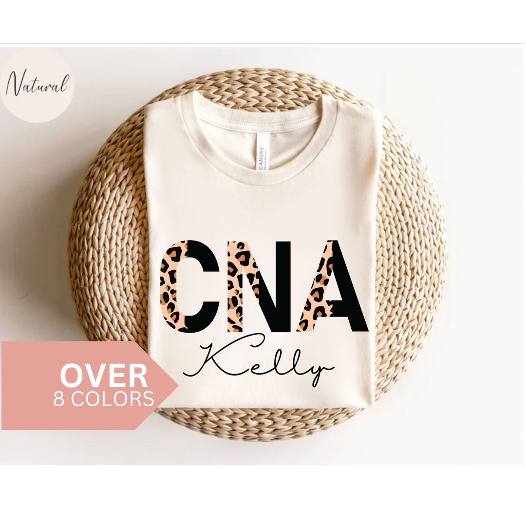 Personalized CNA Nurse Name Shirt, Custom CNA Nurse T-shirt, CNA Nurse ...