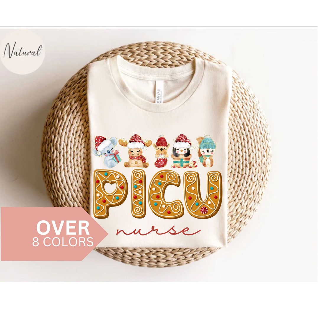 PICU Nurse Christmas Shirt, PICU Pediatric Nurse T-shirt, PICU Nurse ...