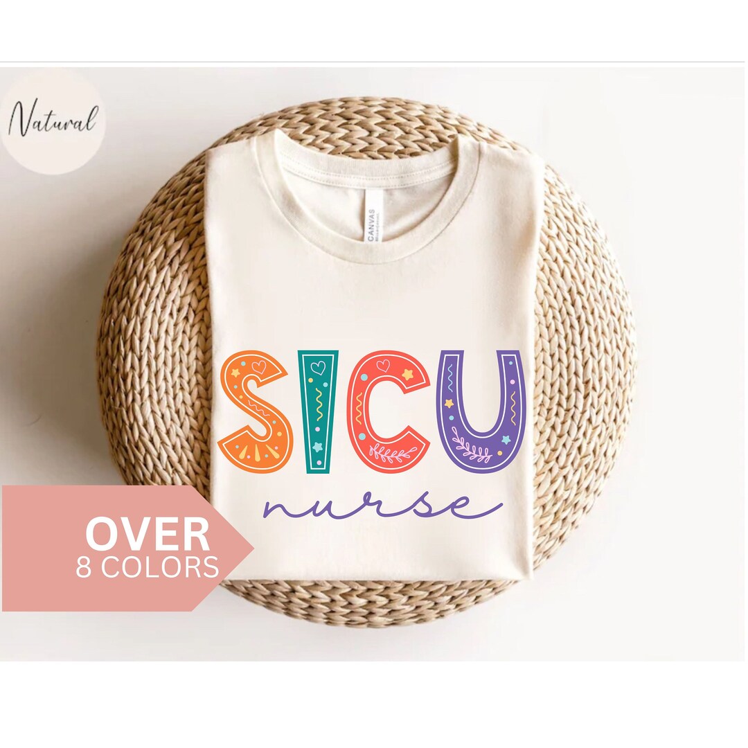 SICU Nurse Shirt, SICU Nurse Doodle T-shirt, SICU Nurse Gift, Nurse ...