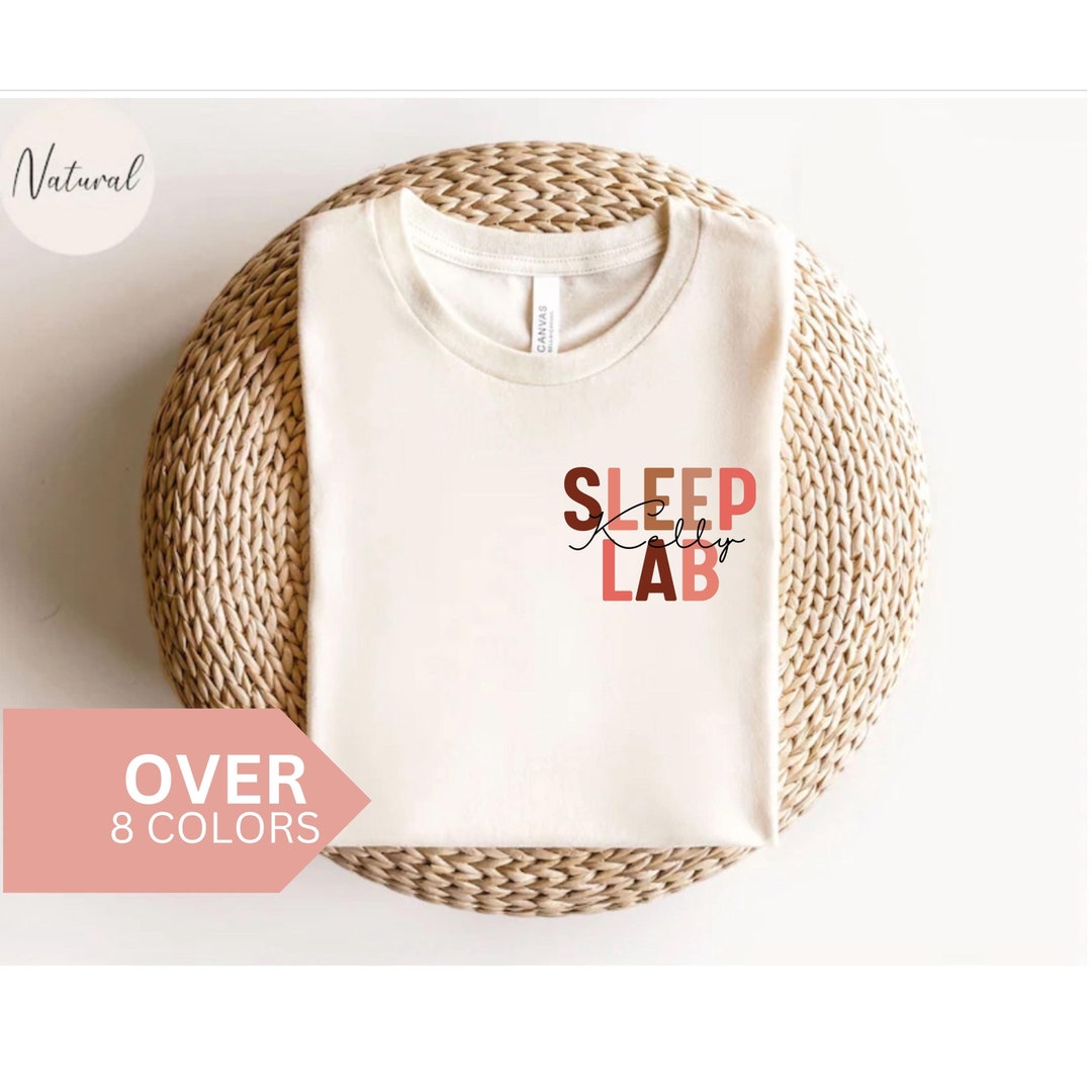 Personalized Sleep Lab Shirt, Custom Sleep Lab Tech T-shirt, Sleep Lab ...