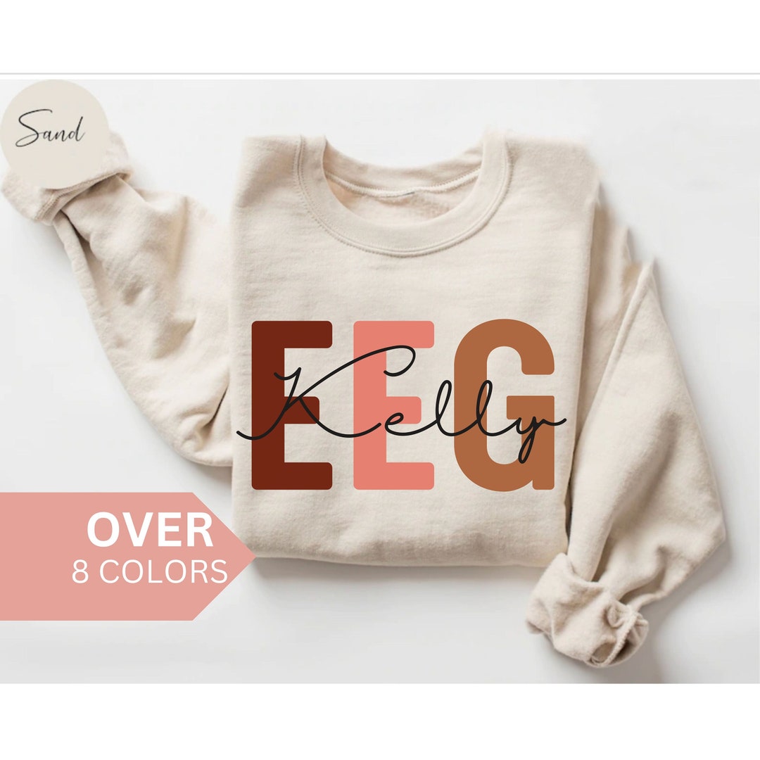 Personalized EEG Tech Sweatshirt, Custom EEG Shirt, EEG Tech Gift ...