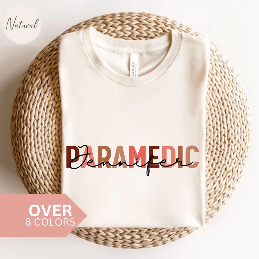 Personalized Paramedic Shirt, Custom Paramedic T-shirt, Paramedic Gift ...