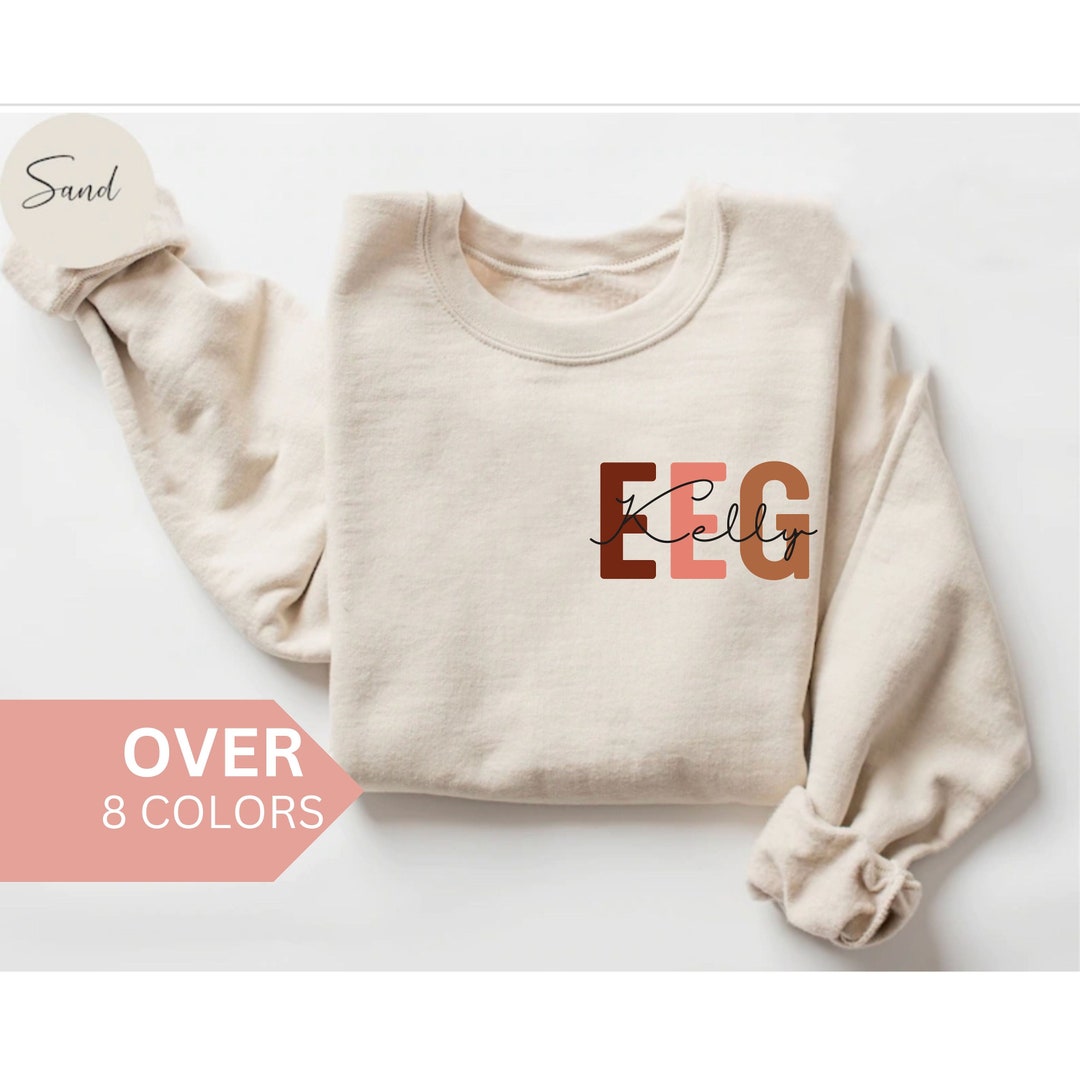 Personalized EEG Tech Sweatshirt, Custom EEG Shirt, EEG Tech Gift ...