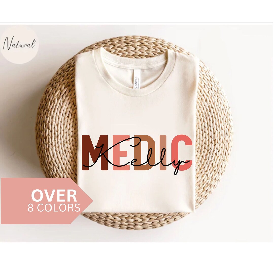 Personalized Medic Shirt, Custom Medic T-shirt, Paramedic Gift ...