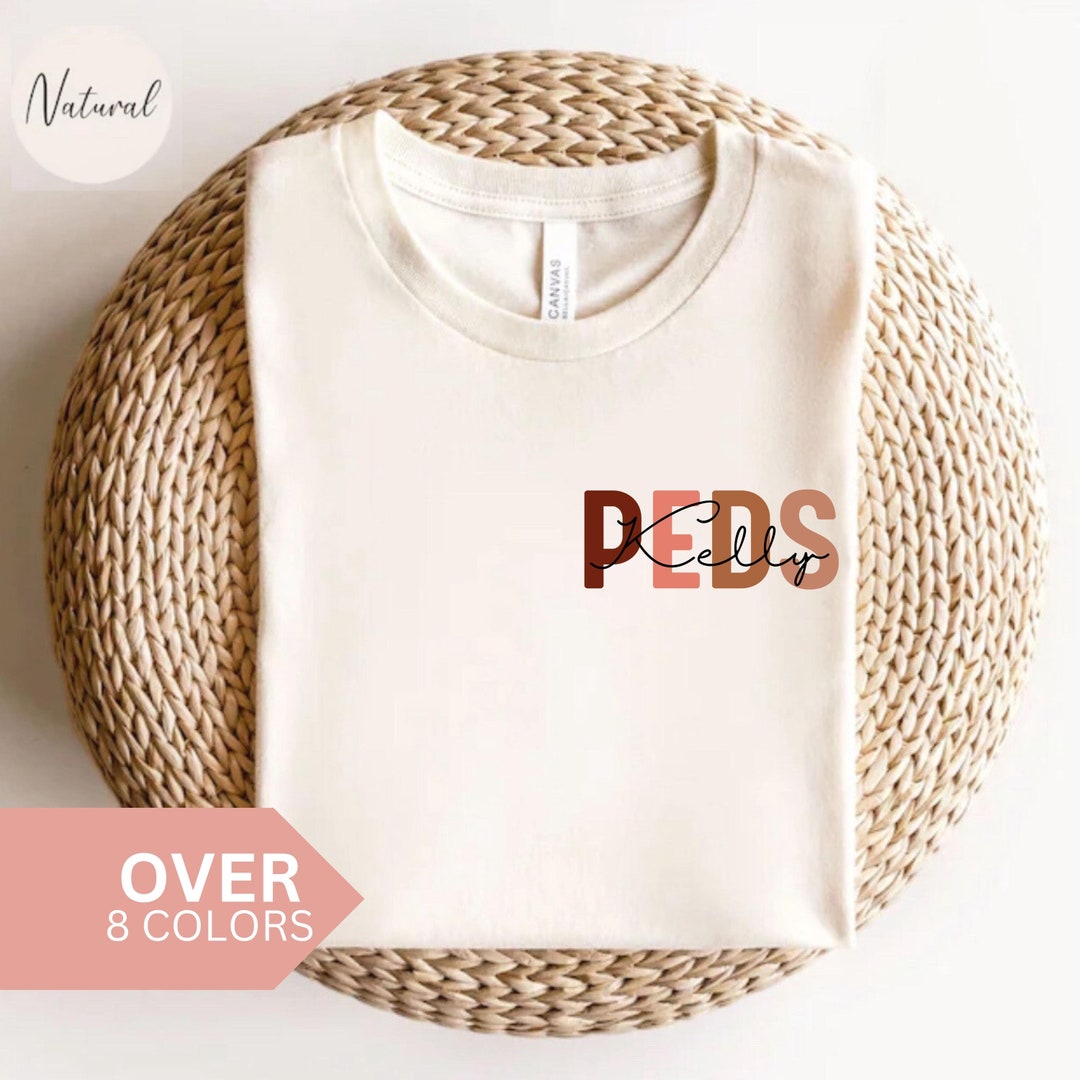 Personalized Pediatric Nurse Shirt, Custom Pediatric Nurse Tshirt ...