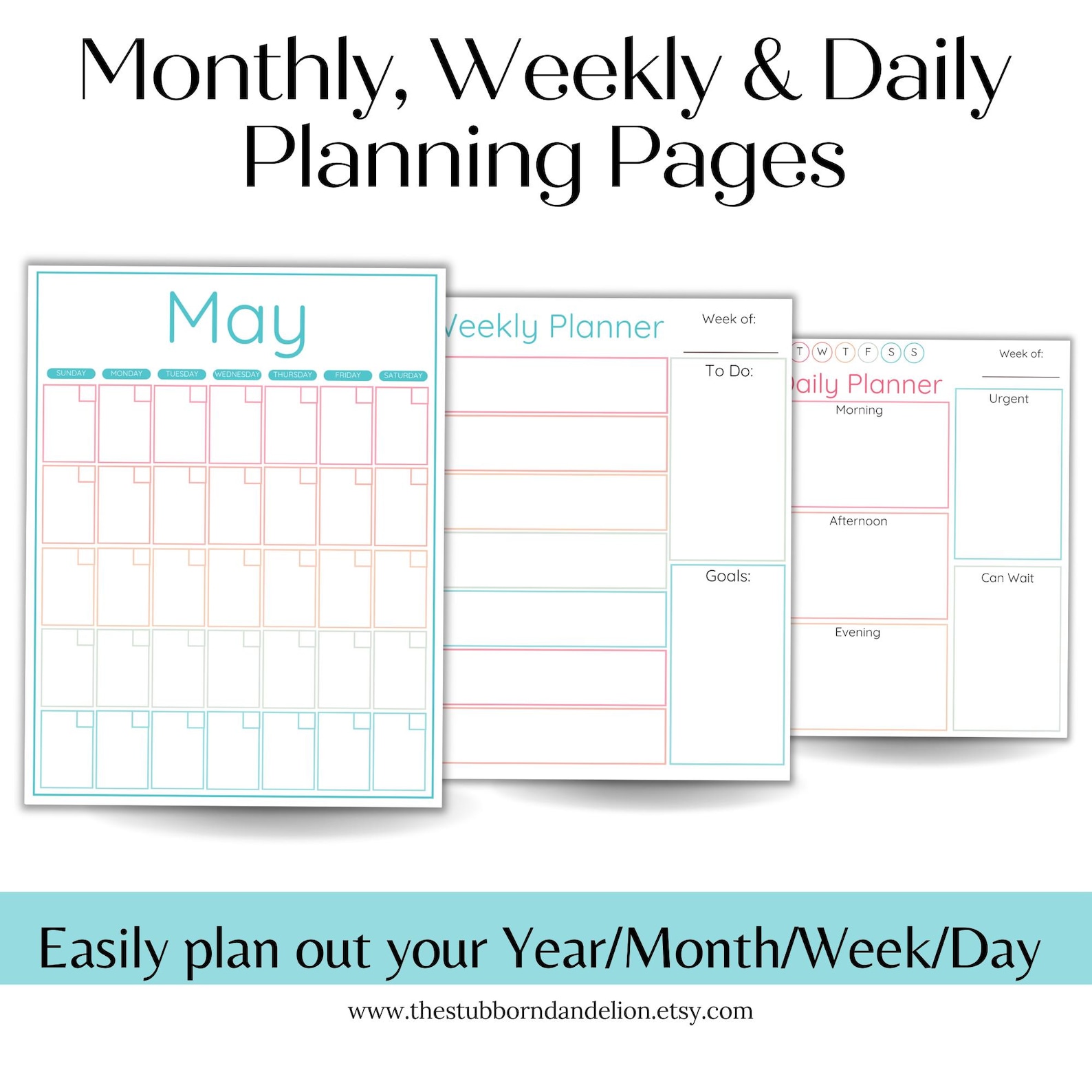 Printable Homeschool Planner Bundle | Lesson Plan | Gradebook | Daily ...
